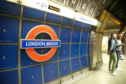 View London Bridge Sign Underground Station Editorial Stock Photo ...
