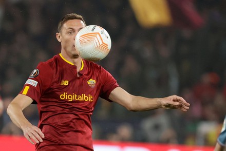Nemanja Matic Roma Brings Down High Editorial Stock Photo - Stock Image ...