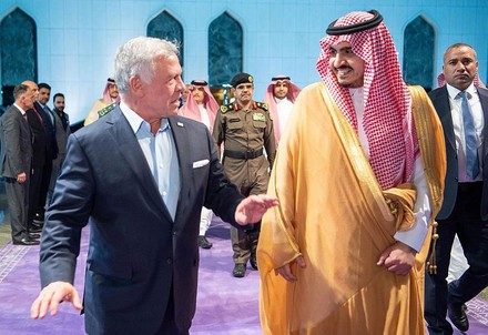King Abdullah Jordan Leaves Jeddah After Editorial Stock Photo - Stock ...
