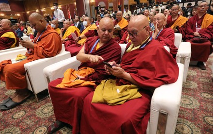 Buddhist Monks Attend First Global Buddhist Editorial Stock Photo ...