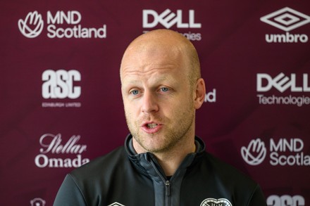 Hearts Interim Manager Steven Naismith Speaks Editorial Stock Photo ...