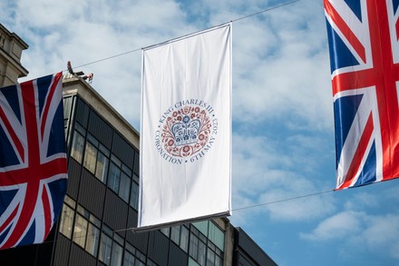 Union Flags Have Been Installed Overhead Editorial Stock Photo - Stock ...
