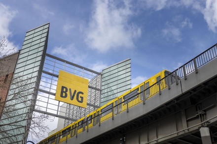 Logo Berliner Verkehrsbetriebe Bvg Near Underground Editorial Stock ...