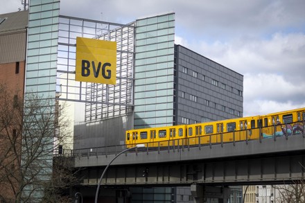Logo Berliner Verkehrsbetriebe Bvg Near Underground Editorial Stock ...