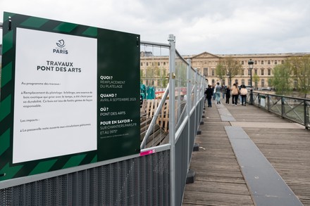 __COUNT__ Renovation Work Begins On The Famous Pont Des Arts In Paris ...