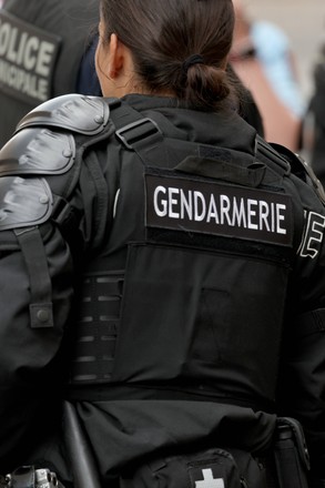 Illustration Woman Gendarme French National Mobile Editorial Stock ...