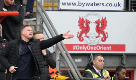Leyton Orient Manager Richie Wellens Reacts Editorial Stock Photo ...