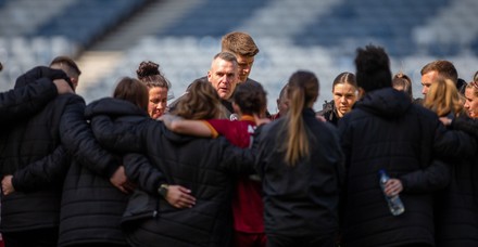 Motherwell Women Manager Paul Brownlie Leads Editorial Stock Photo ...