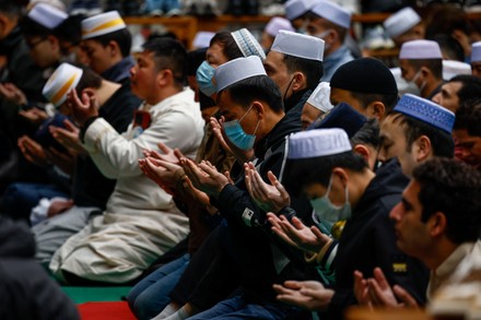 Muslims Hold Morning Prayers Mark Eid Editorial Stock Photo - Stock ...
