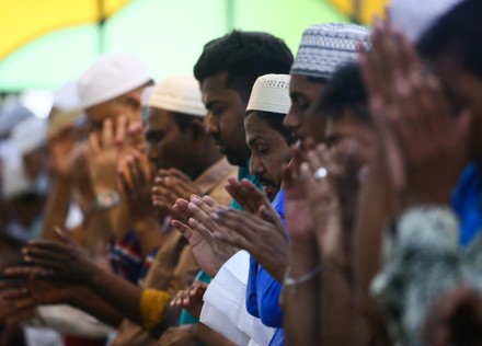 Muslims Gather Celebrate Perform Prayer Eid Editorial Stock Photo ...