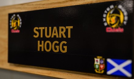 Stuart Hogg Exeter Chiefs Name Plate Editorial Stock Photo - Stock ...