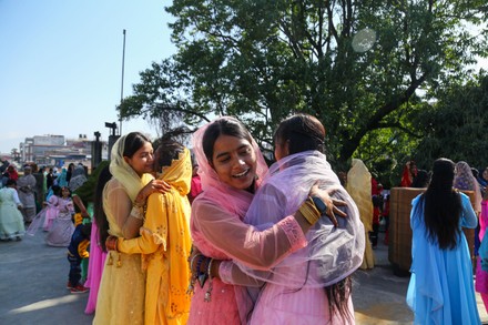 Female Members Muslim Community Nepal Greet Editorial Stock Photo ...