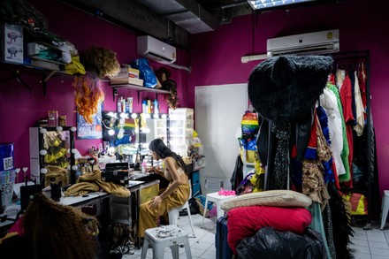 Transgender Drag Performer Angele Anang Does Editorial Stock Photo ...