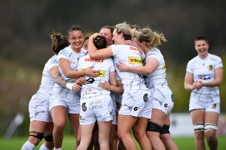 Exeter Chiefs Women Celebrate Win Editorial Stock Photo - Stock Image ...