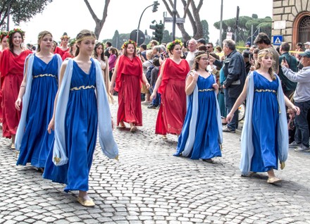 Historical Procession Set Off Circus Maximus Editorial Stock Photo ...
