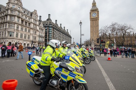 Police Outriders Parliament Square Who Were Editorial Stock Photo ...