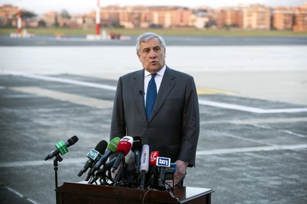 Italian Foreign Minister Antonio Tajani Speaks Editorial Stock Photo ...