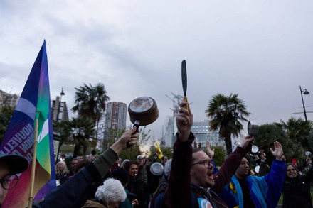 Protest Banging On Pan 1st Anniversary Editorial Stock Photo - Stock ...