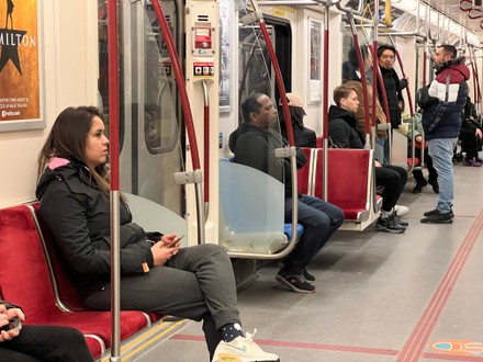 Riders On Ttc Subway Train Toronto Editorial Stock Photo - Stock Image ...