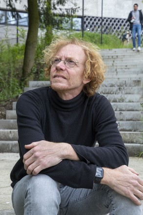 Professor Hendrik Vos Poses Photographer Interview Editorial Stock ...