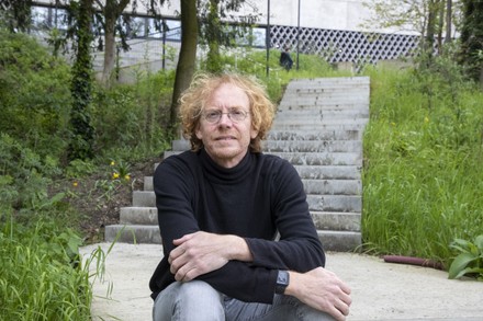 Professor Hendrik Vos Poses Photographer Interview Editorial Stock ...