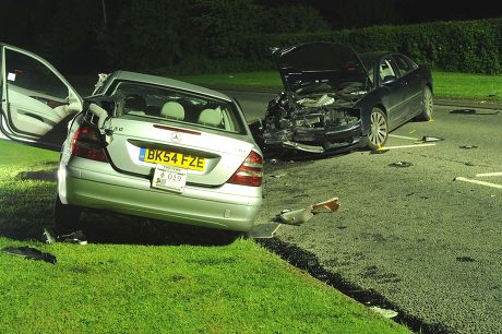Scene Accident Showing Linford Christies Audi Editorial Stock Photo ...