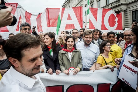 Milan Italy News Procession April 25 Editorial Stock Photo - Stock ...