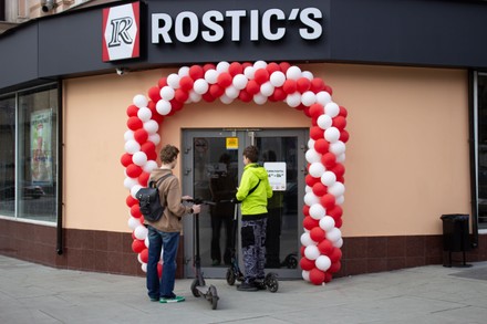 People Enter New Rostics Restaurant First Editorial Stock Photo - Stock ...