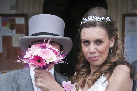 Model Released Bride Groom Traditional British Editorial Stock Photo ...