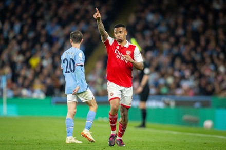 Arsenal Forward Gabriel Jesus 9 Pointing Editorial Stock Photo - Stock ...