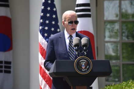 President Joe Biden Speaks During Joint Editorial Stock Photo - Stock ...