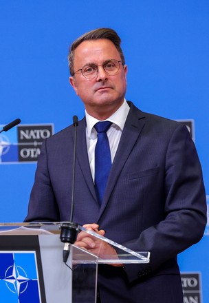 Luxembourgs Prime Minister Xavier Bettel Arrives Editorial Stock Photo ...