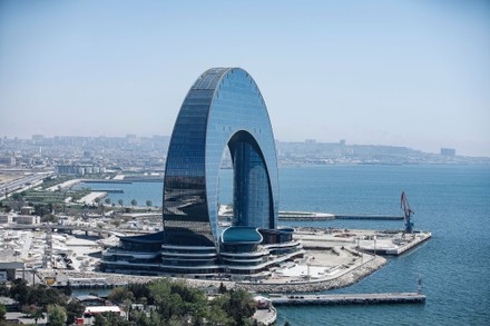 Baku City Buildings Landscape Paysage During Editorial Stock Photo ...