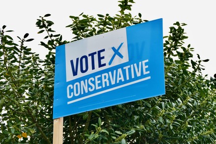 Vote Conservative Signs Regatta Town Editorial Stock Photo - Stock ...