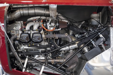 View Into Engine Compartment Biplane Rotax Editorial Stock Photo ...