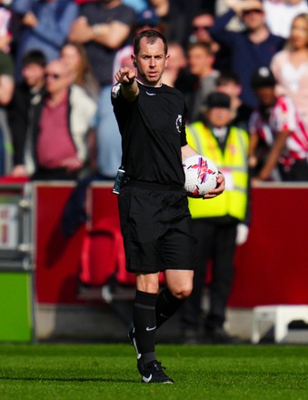 Referee Peter Bankes Points Centre Circle Editorial Stock Photo - Stock Image | Shutterstock