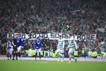 Celtic Fans Banner Flies End Match Editorial Stock Photo - Stock Image ...