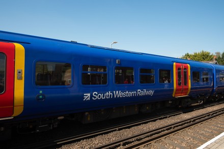 South Western Railway Train Datchet Station Editorial Stock Photo ...