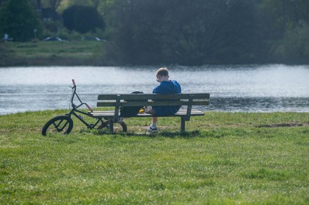 People Enjoying Warm Spring Sunshine On Editorial Stock Photo - Stock ...
