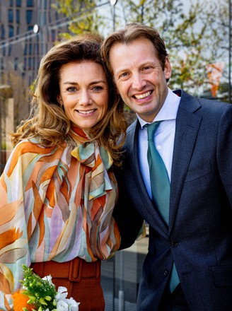 Prince Floris Princess Aimee During Kingsday Editorial Stock Photo ...