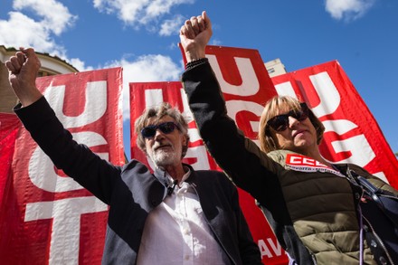 Chechu Rodriguez Leader Trade Union Confederation Editorial Stock Photo ...