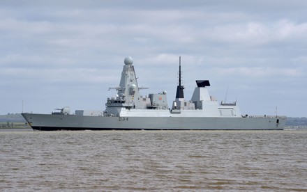 Royal Navy Type 42 Destroyer Hms Editorial Stock Photo - Stock Image ...
