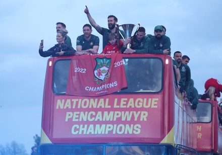 Wrexham Players On Open Top Bus Editorial Stock Photo - Stock Image ...
