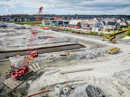 New Housing Estate Under Construction Houses Editorial Stock Photo ...