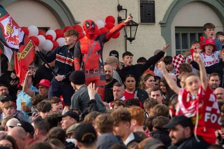 Wrexham Fans On Roadside During Wrexham Editorial Stock Photo - Stock ...