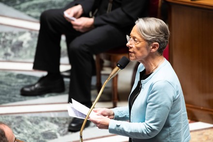 Elisabeth Borne French Prime Minister Questions Editorial Stock Photo ...