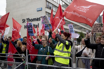 Nhs Workers Members Unite Union Hold Editorial Stock Photo - Stock ...