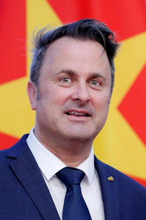 Luxembourgs Prime Minister Xavier Bettel Looks Editorial Stock Photo ...
