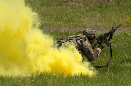 Us Soldier Participates Multiple Integrated Laser Editorial Stock Photo ...