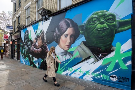 Woman Shoreditch Passes Newly Unveiled Star Editorial Stock Photo ...